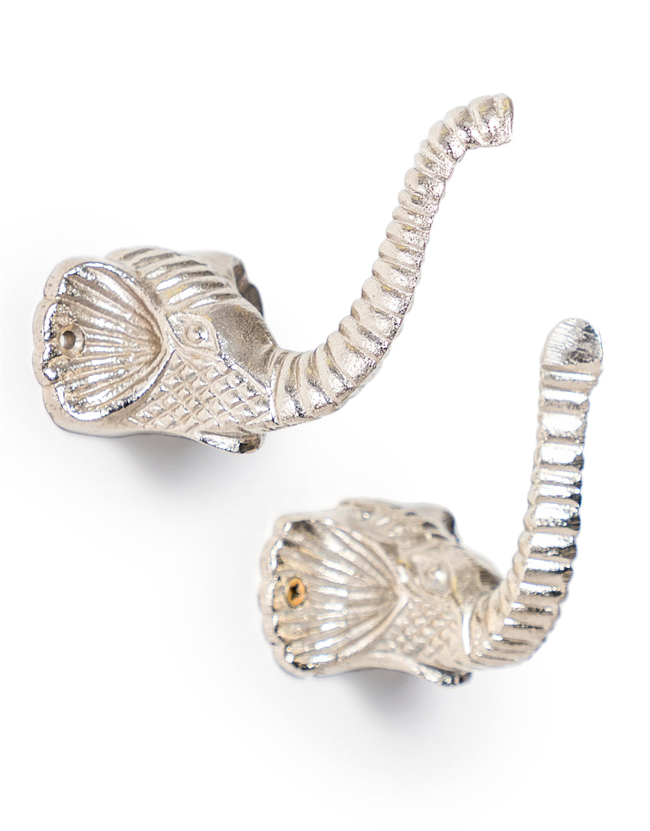 Nickel Elephant Trunk Hook – Dear Grace Home Interiors